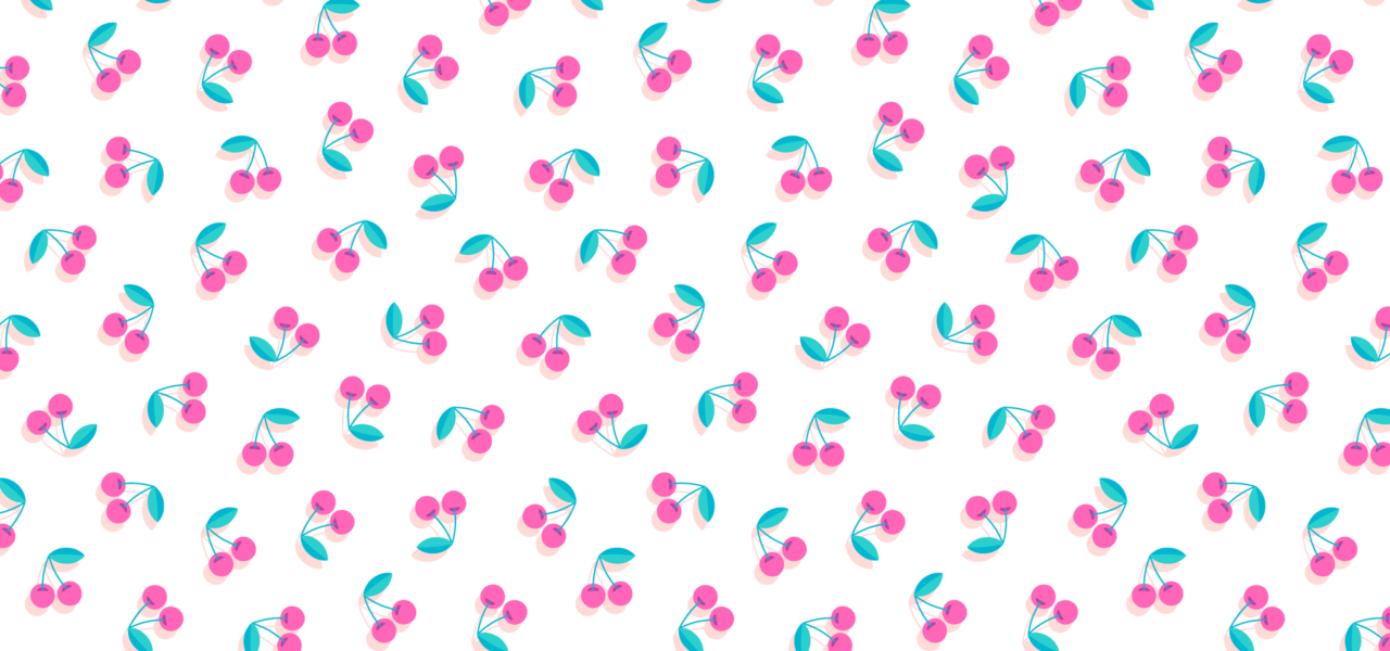 Tiny pink cherries - Petits Pixels